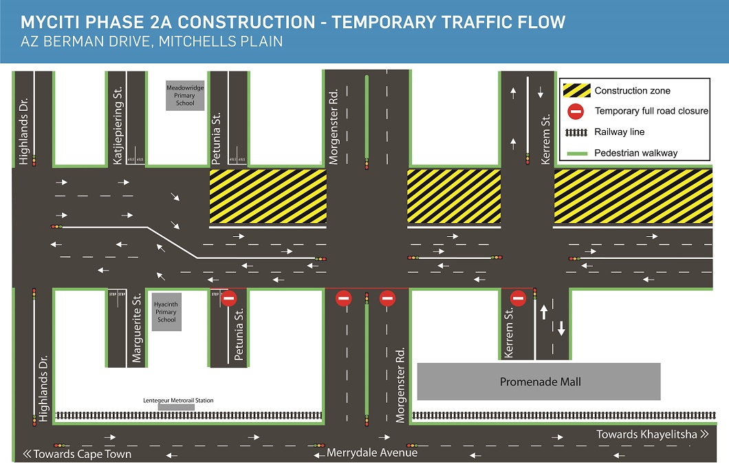MyCiTi | Road Closures from 26 May on AZ Berman Drive